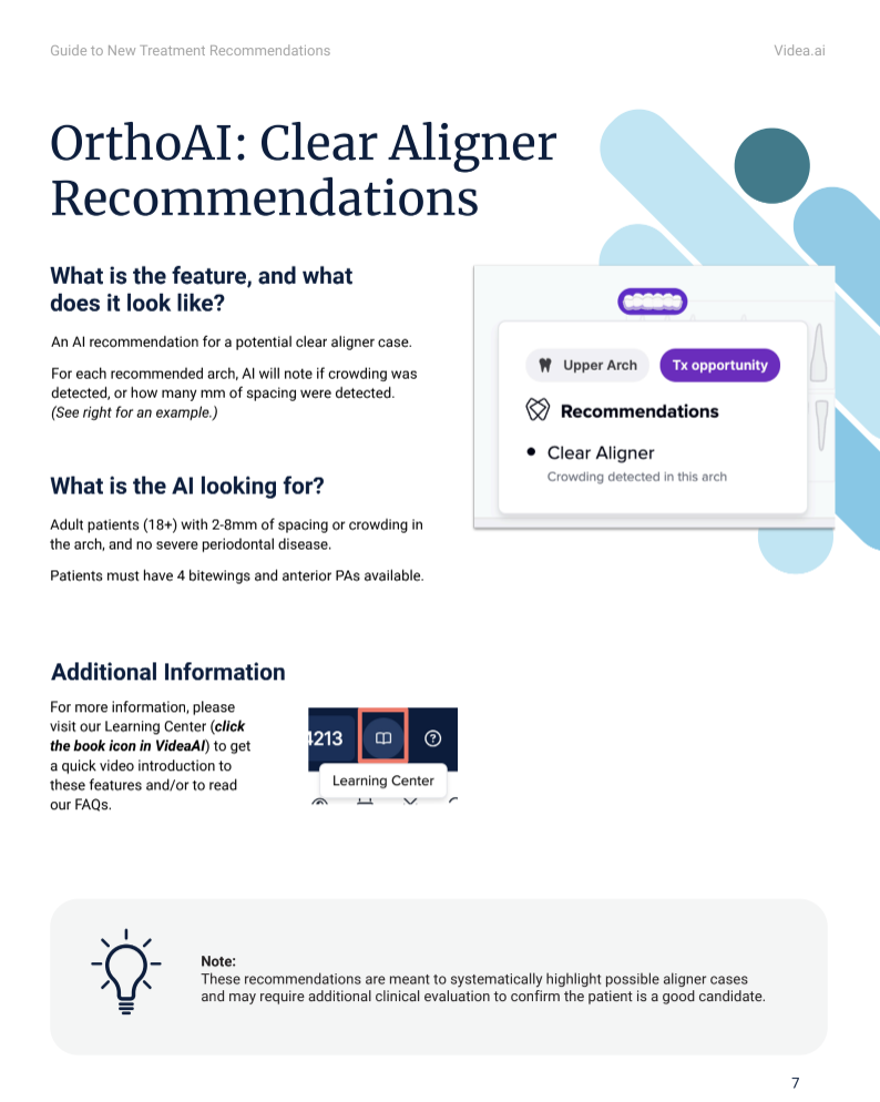 AI Recommendations for Implants, Aligners, and Updated SRP